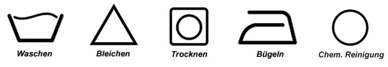 Waschsymbole Bedeutung:🏷️ Erklärung aller Wäschezeichen